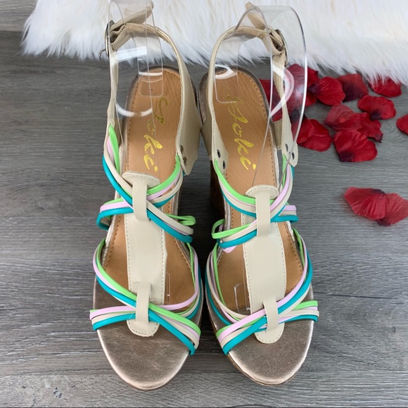Yoki | Shoes | Yoki Zoey Wedge Sandals Size 75 | Poshmark